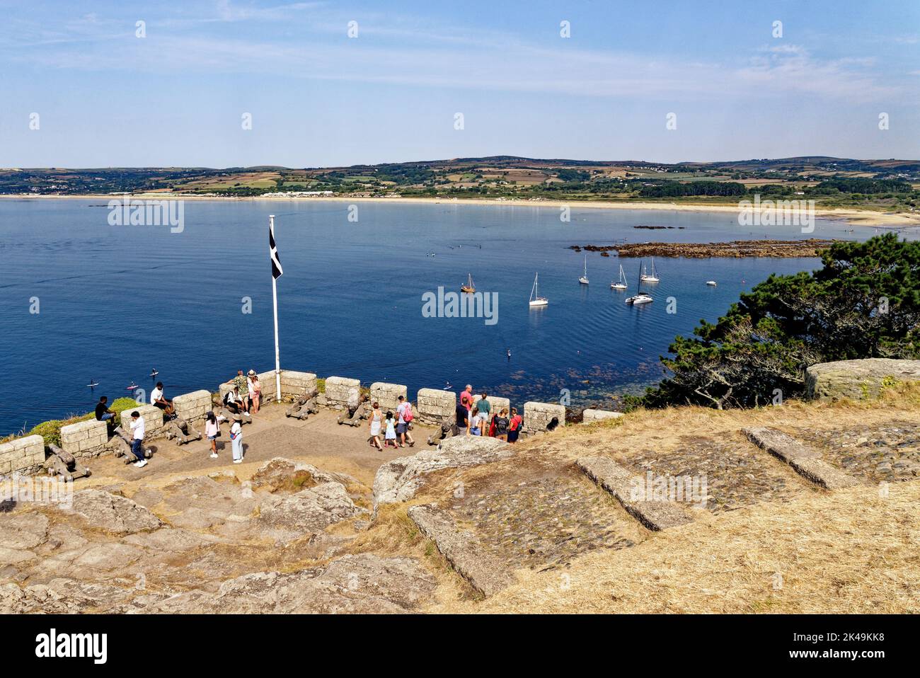 Iconic landmark of St. Michael Mount - the Cornish counterpart of Mont ...