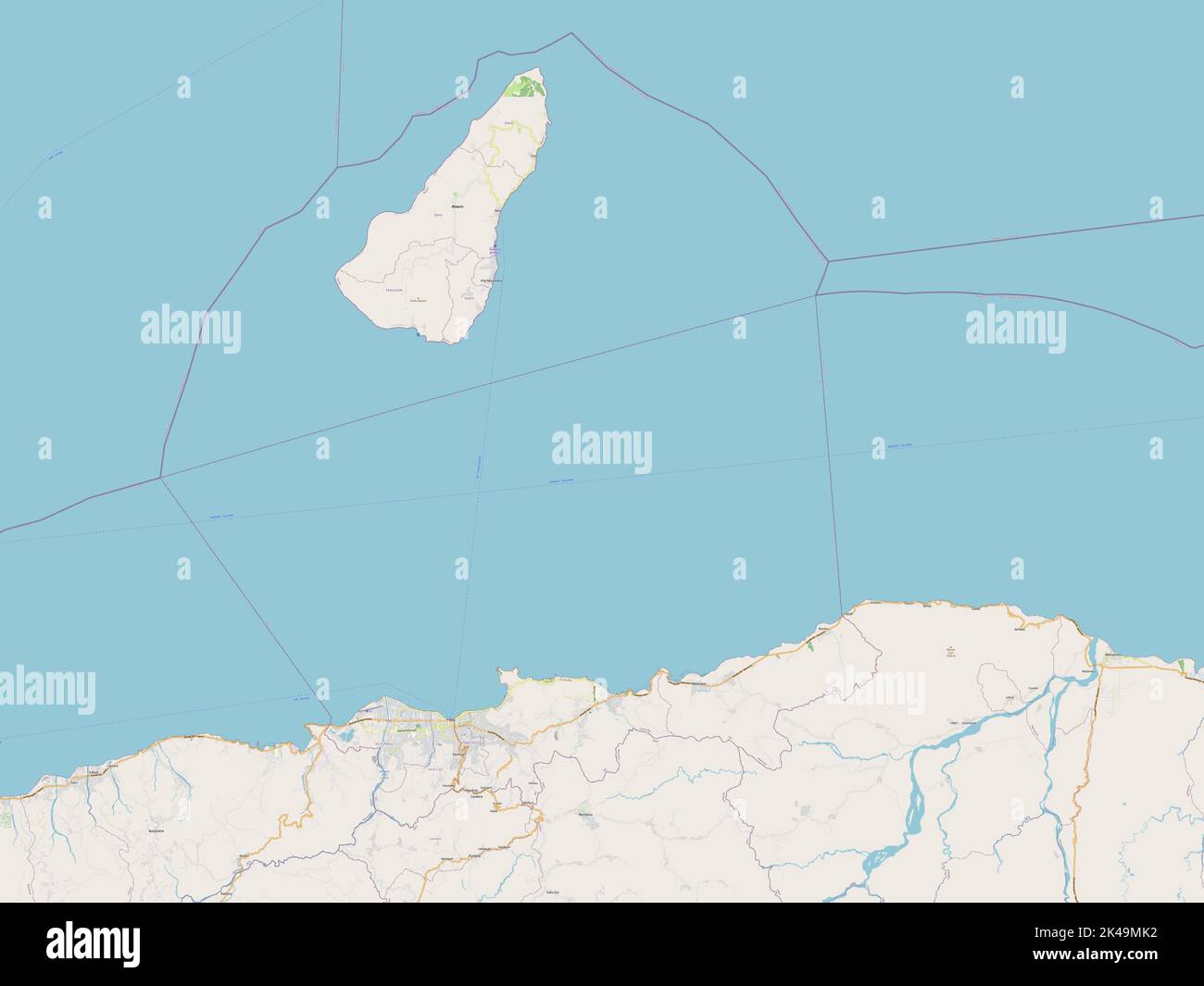 Dili, municipality of East Timor. Open Street Map Stock Photo - Alamy