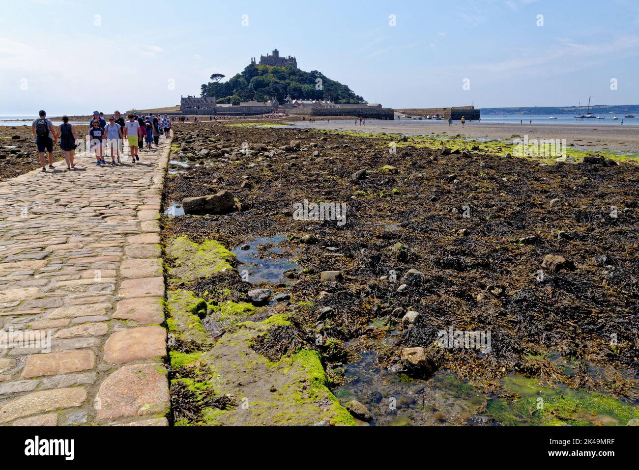 Iconic landmark of St. Michael Mount - the Cornish counterpart of Mont ...