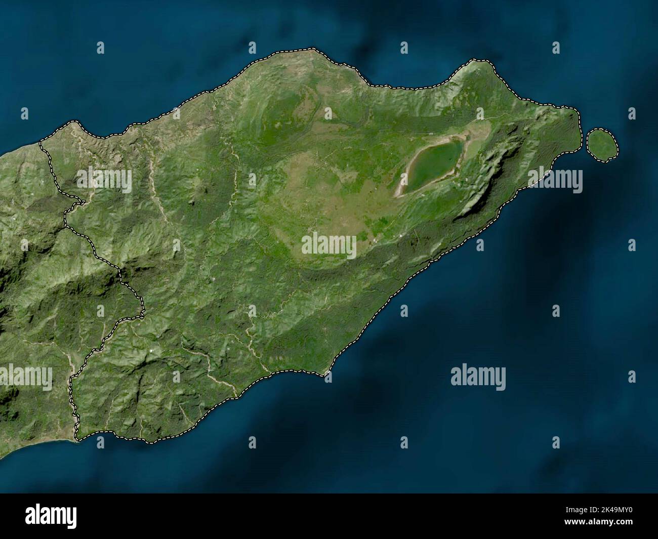 Lautem, municipality of East Timor. Low resolution satellite map Stock Photo - Alamy