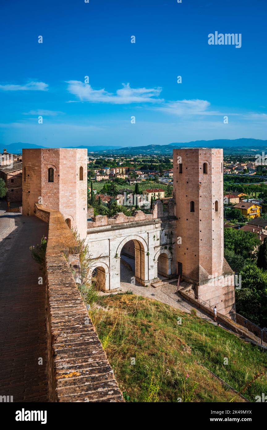Magic of Spello, an ancient medival village in Umbria Stock Photo - Alamy
