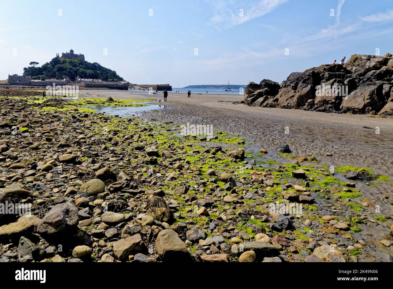 Iconic landmark of St. Michael Mount - the Cornish counterpart of Mont ...