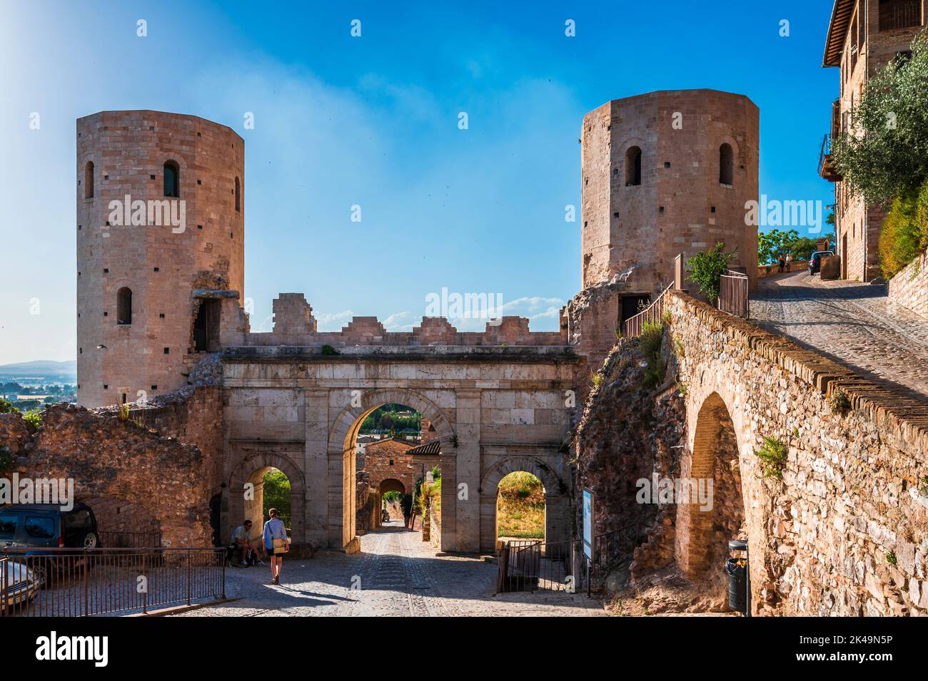 Magic of Spello, an ancient medival village in Umbria Stock Photo - Alamy