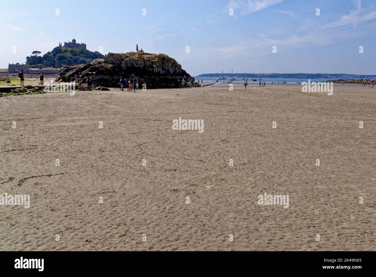Iconic landmark of St. Michael Mount - the Cornish counterpart of Mont ...
