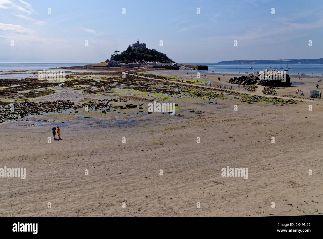 Iconic landmark of St. Michael Mount - the Cornish counterpart of Mont ...