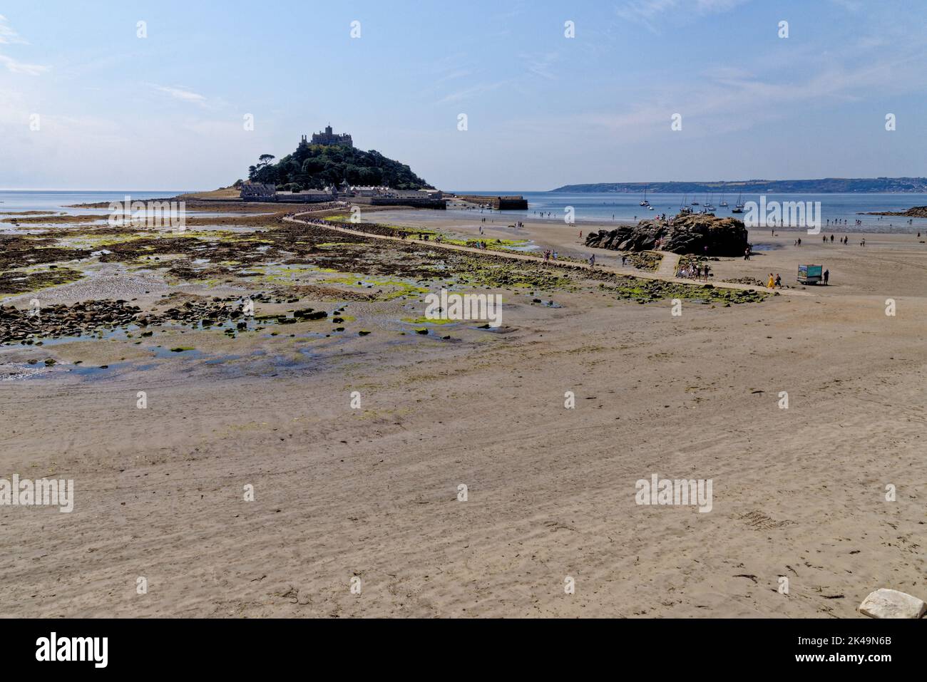 Iconic landmark of St. Michael Mount - the Cornish counterpart of Mont ...