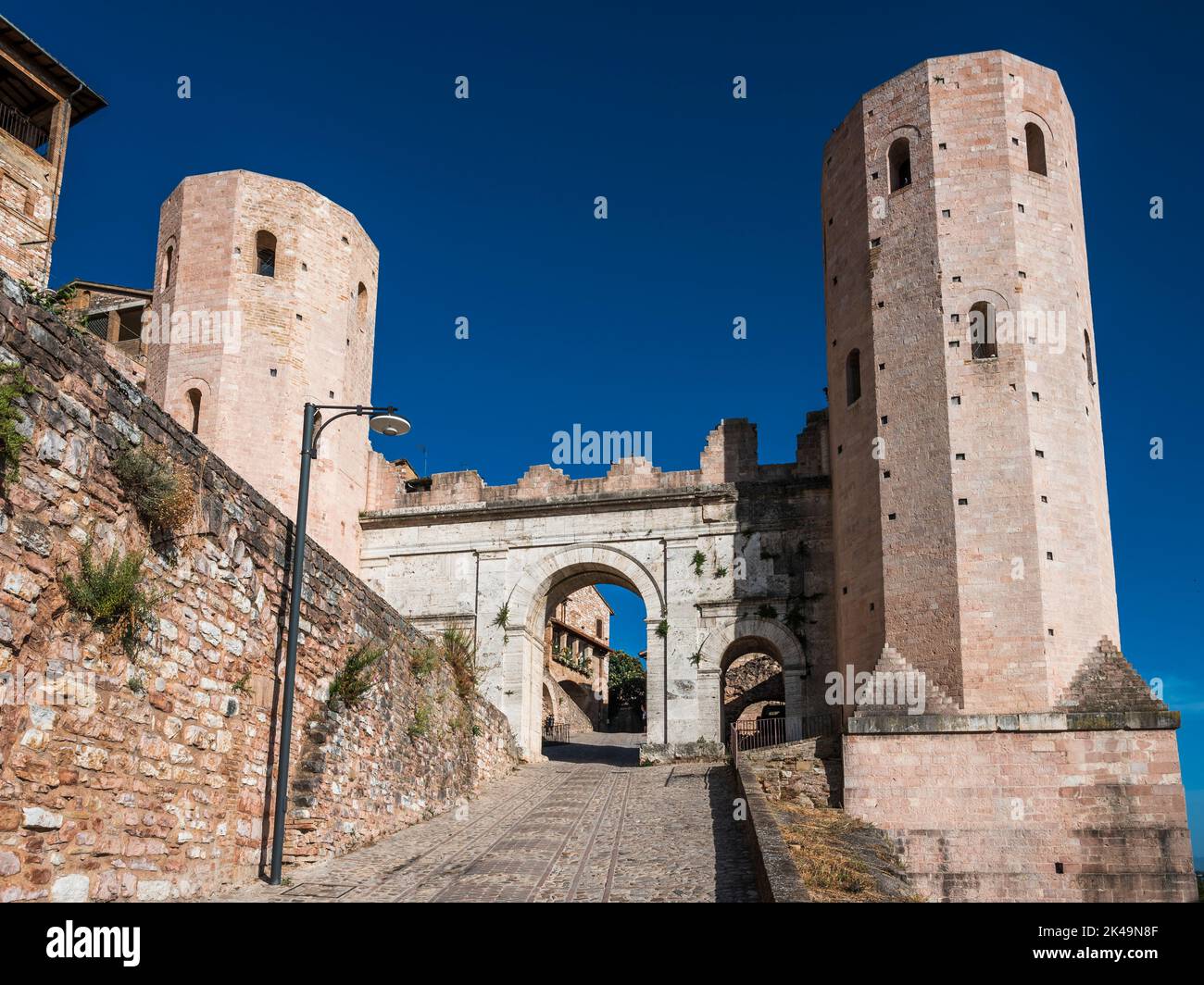 Magic of Spello, an ancient medival village in Umbria Stock Photo - Alamy