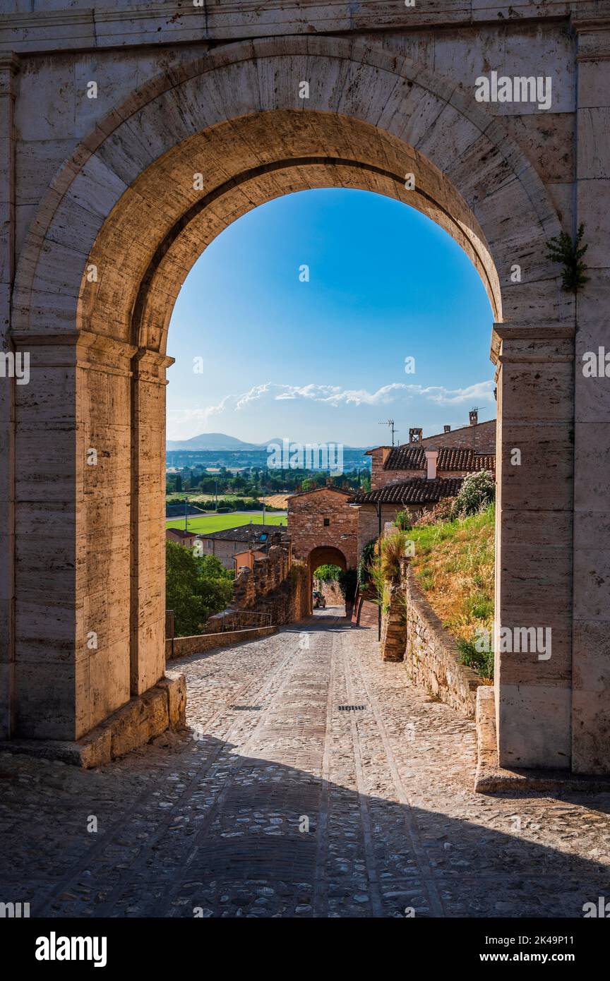 Magic of Spello, an ancient medival village in Umbria Stock Photo - Alamy