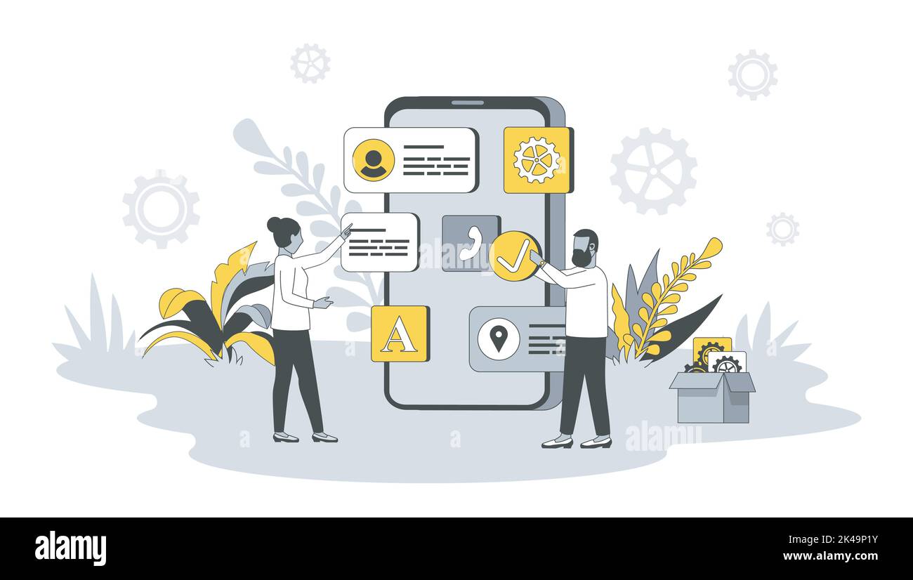 Interface metaphor background Stock Vector Images - Alamy