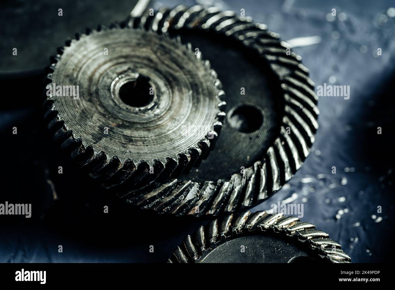 Gears from an old industrial machine Stock Photo - Alamy