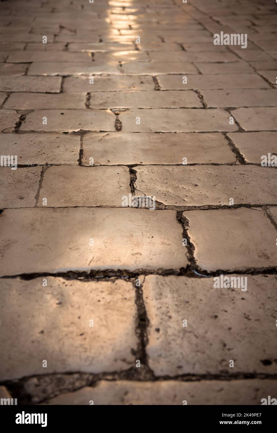 A road made of natural stones Stock Photo - Alamy
