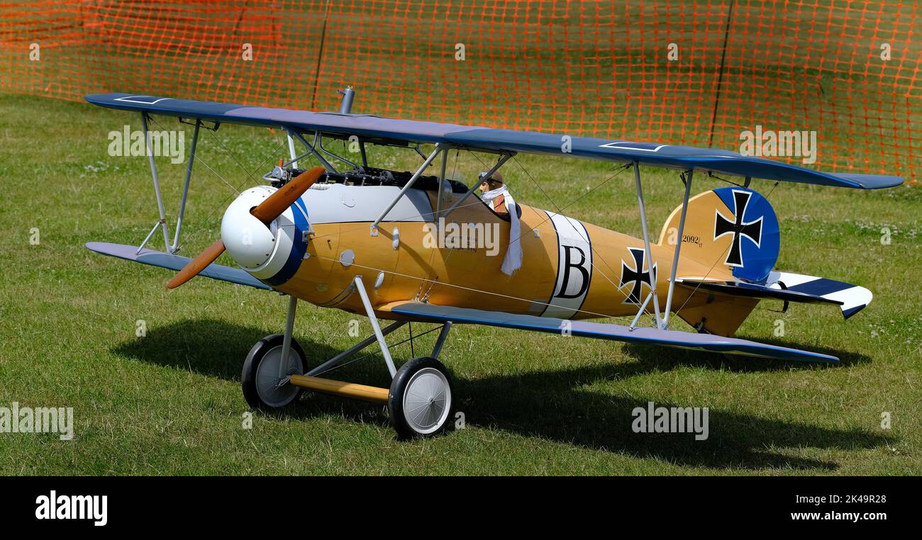 Flying scale model of first world war German Albatross scout Stock ...