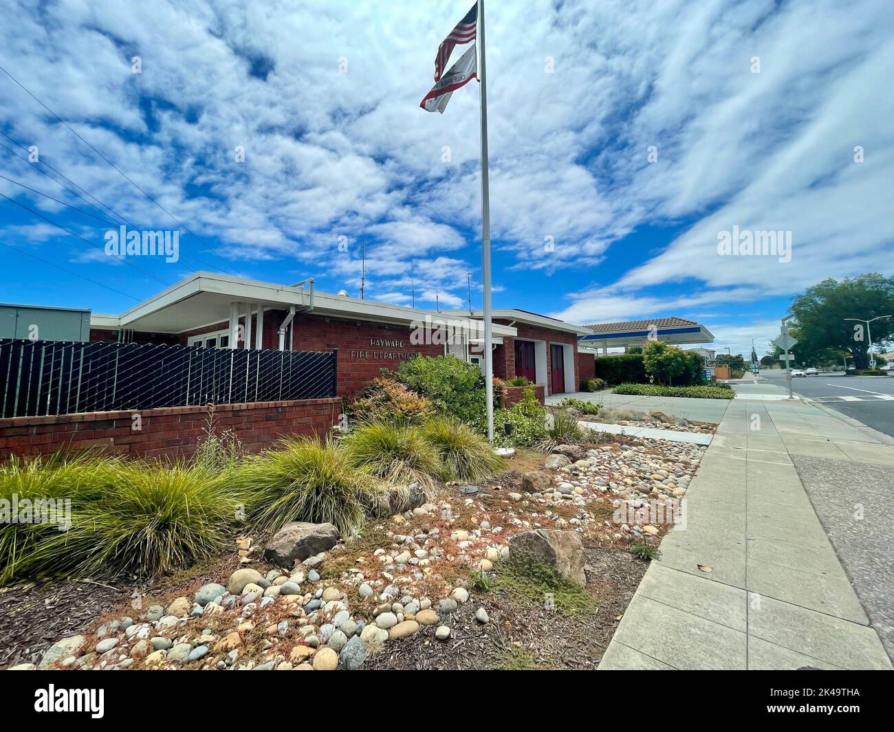 The Hayward, CA fire house fire station small HFD neighborhood Stock ...