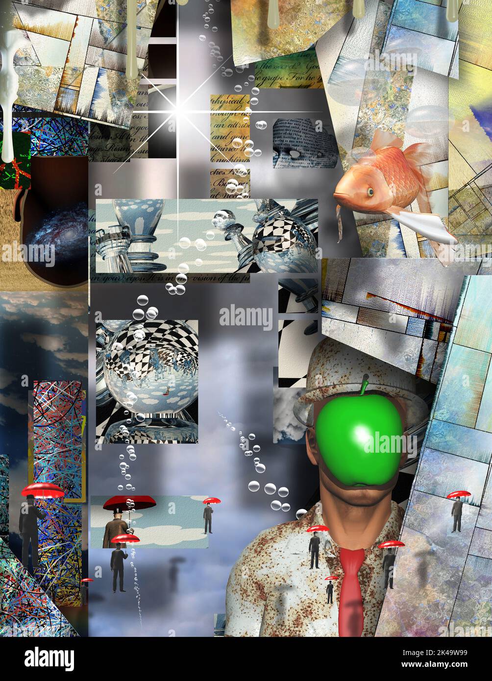 Futurism Abstract Art. 3D rendering Stock Photo - Alamy