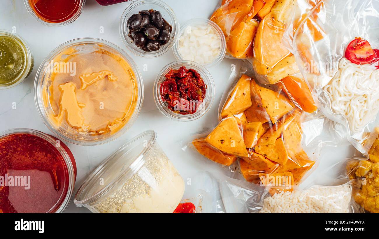 Sauces in plastic containers hi-res stock photography and images - Alamy
