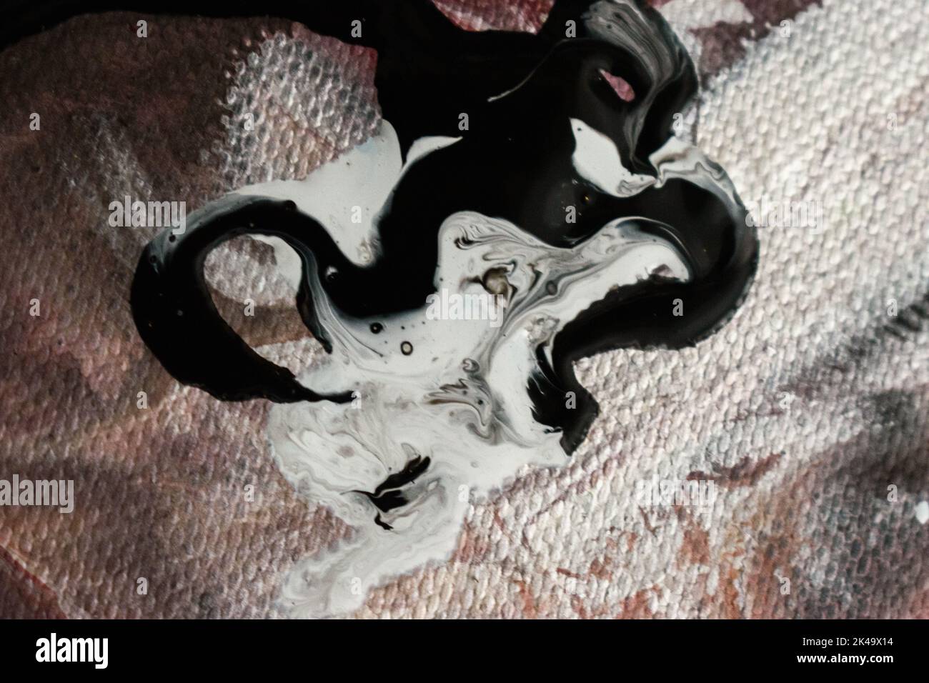 A closeup shot of a colorful marble paint surface background for ...