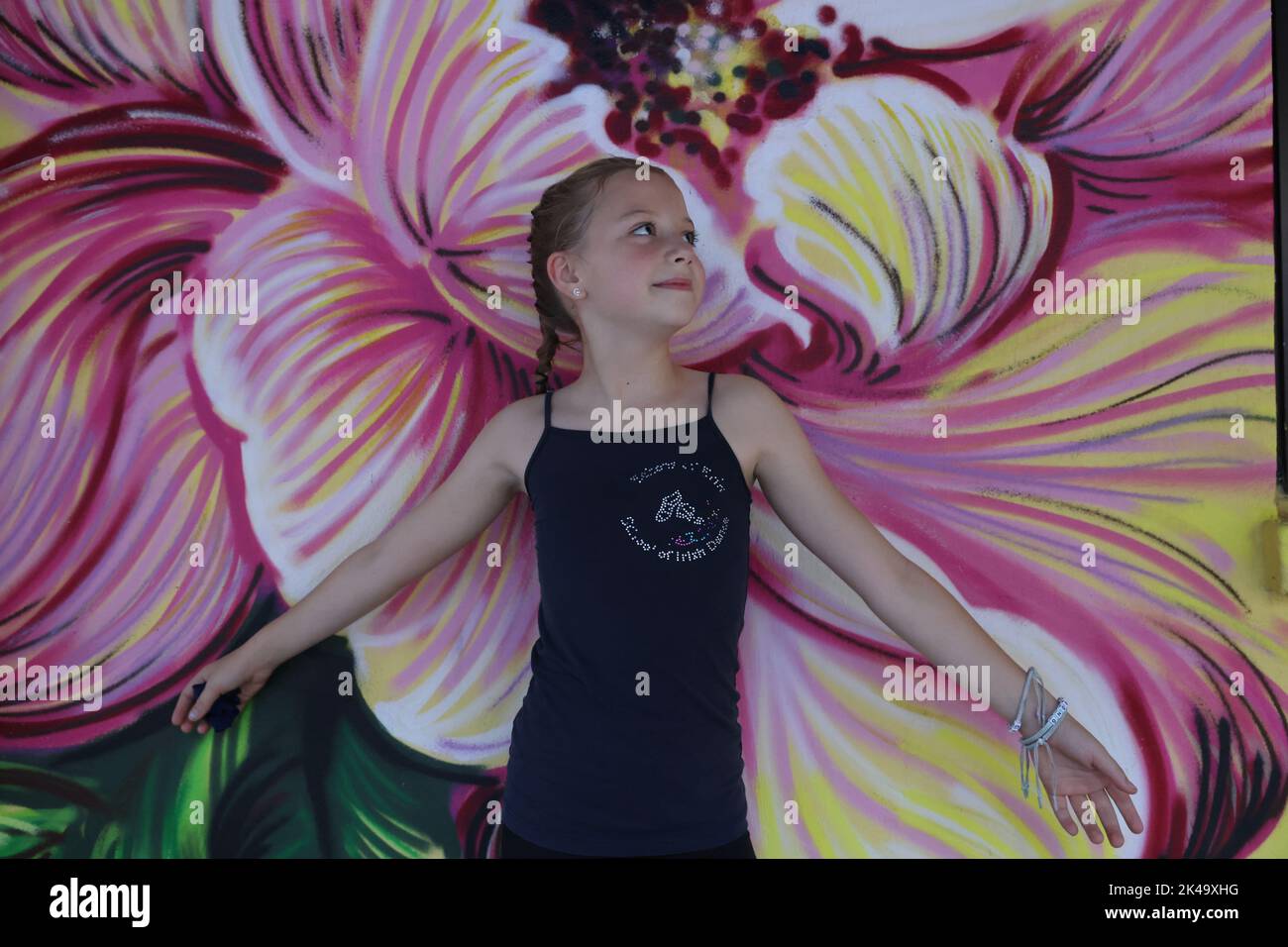 Pippa Atkins,10-year-old Irish dance class student, Man Yee Wan ...