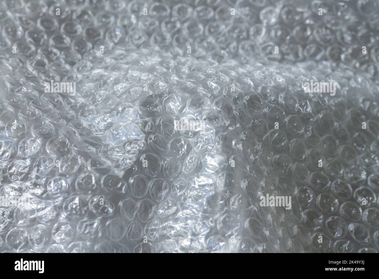 Plastic wrap air bubble packaging film for safety packing Stock Photo ...