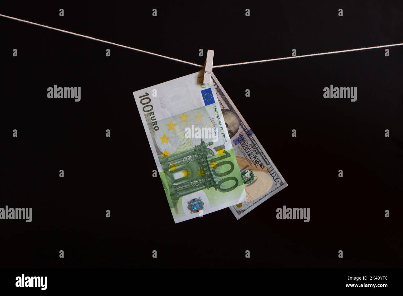 100 Dollars Banknote and 100 euro Banknote, Wallpaper business and ...