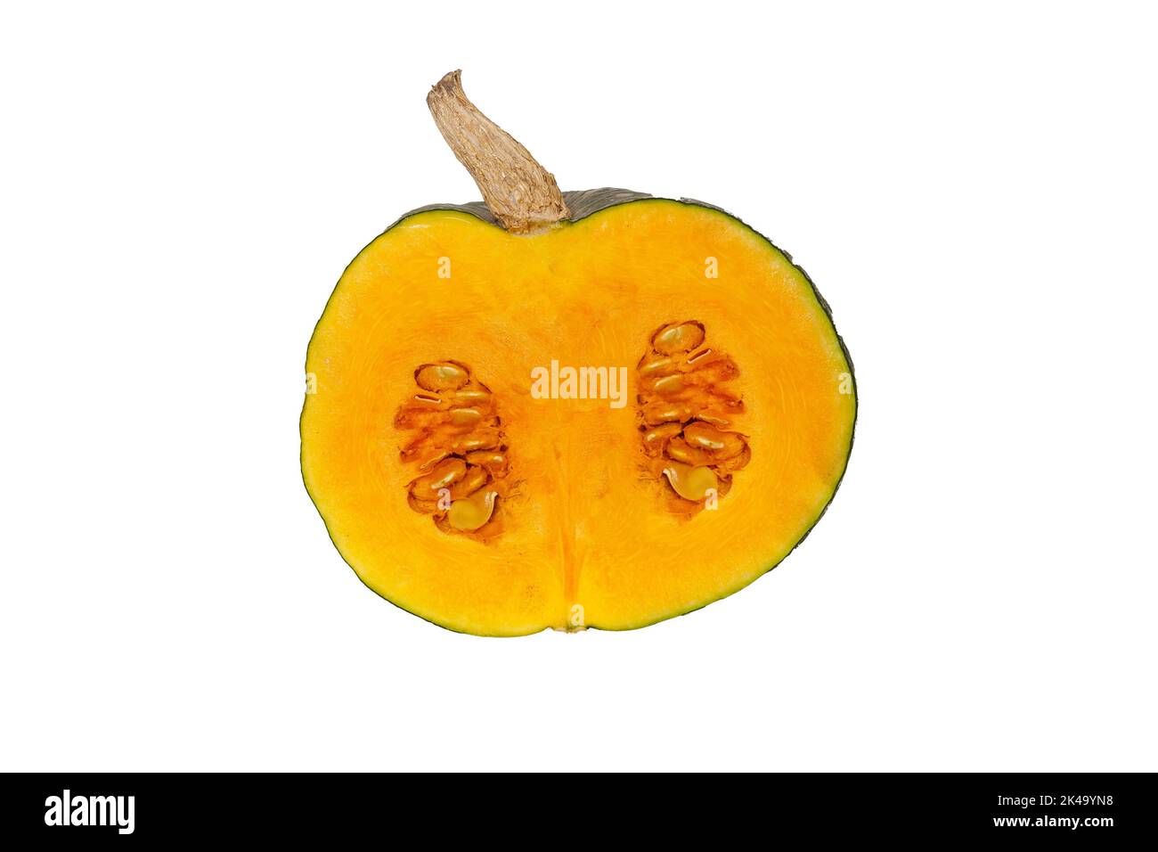 half pumpkin isolated on white background. High quality photo Stock ...
