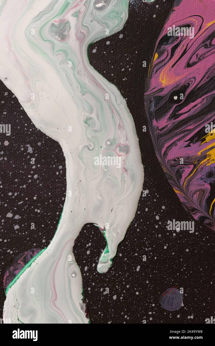 Acrylic paint texture marble pattern hi-res stock photography and ...