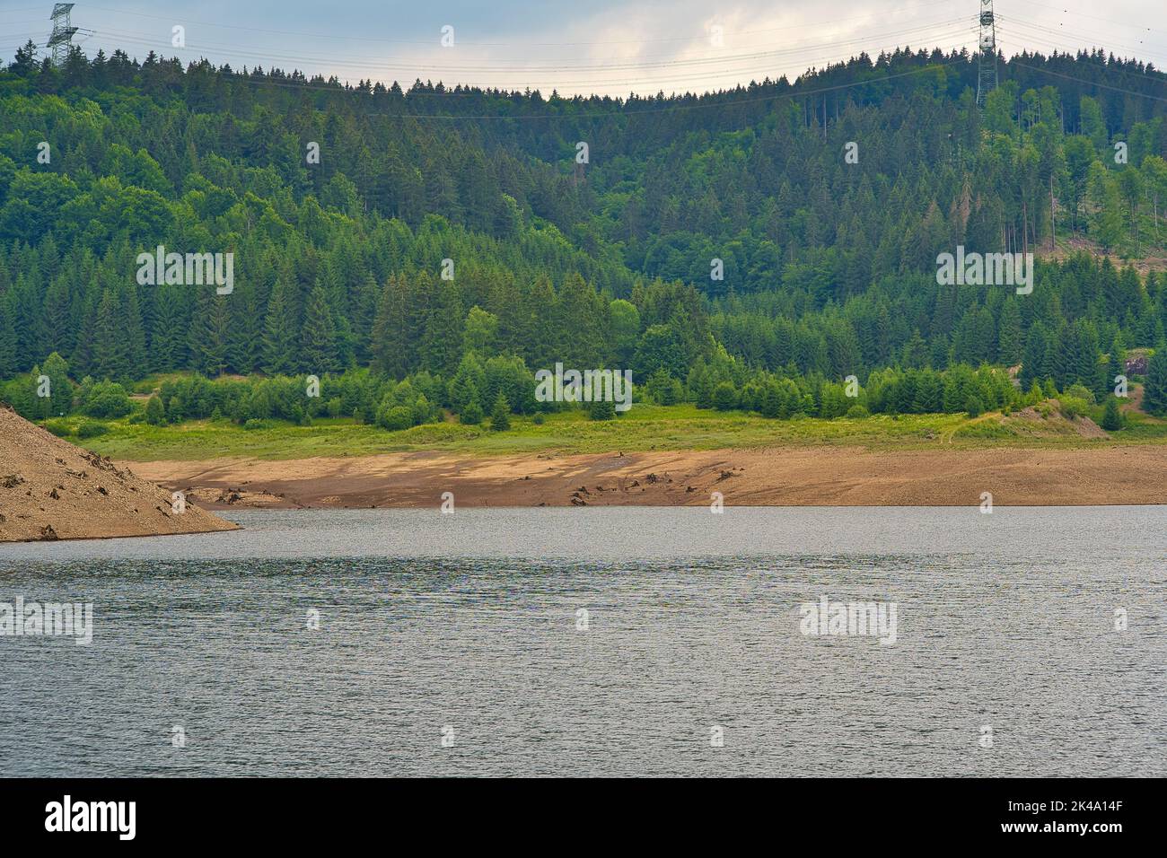 The Goldisthal pumped storage plant in the Thuringian Forest, Germany ...