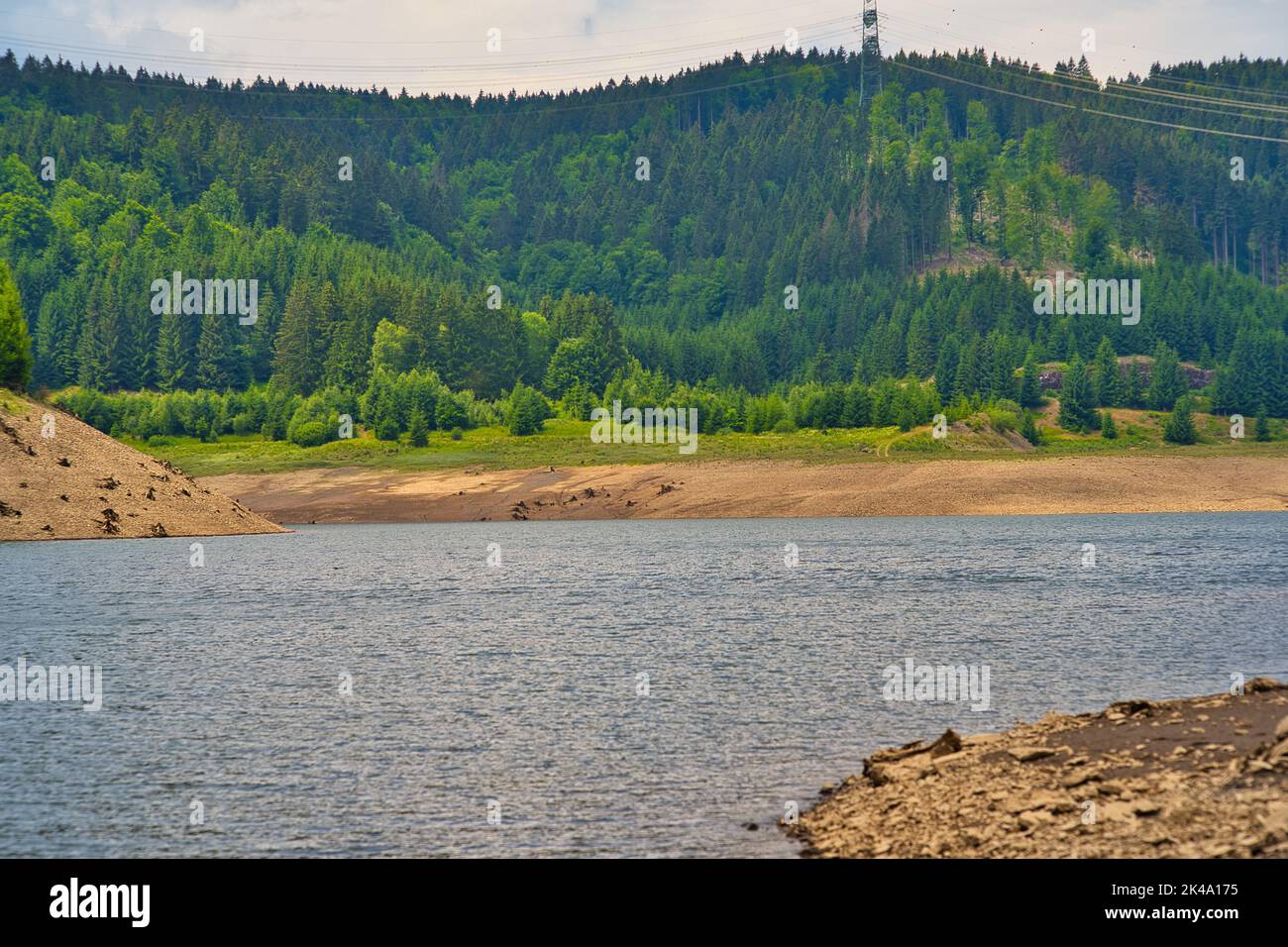 The Goldisthal pumped storage plant in the Thuringian Forest, Germany ...