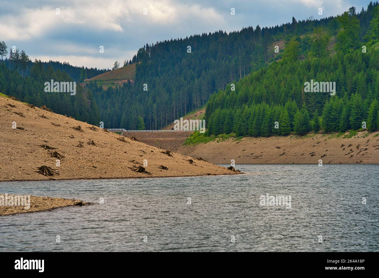 The Goldisthal pumped storage plant in the Thuringian Forest, Germany ...