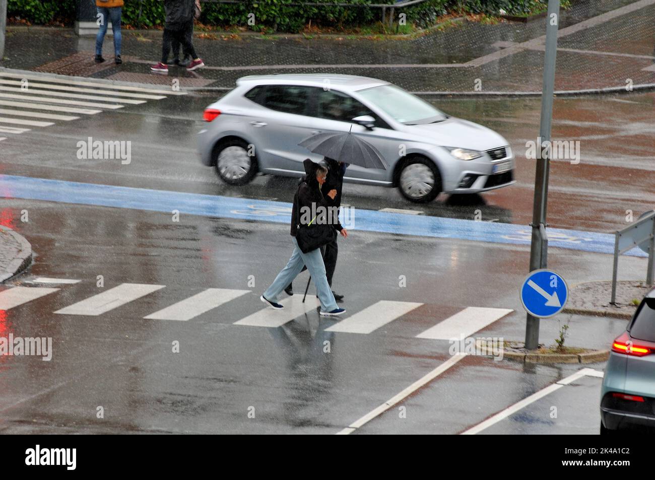 Kastrup/Copenahgen /Denmark/01 October 2022/ Danish weather rainy ...