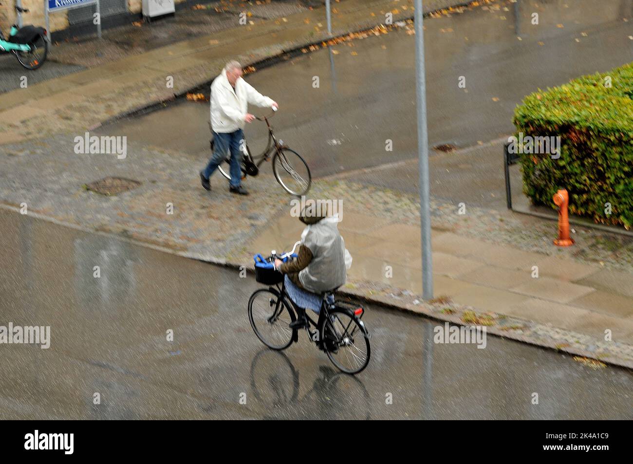 Kastrup/Copenahgen /Denmark/01 October 2022/ Danish weather rainy ...