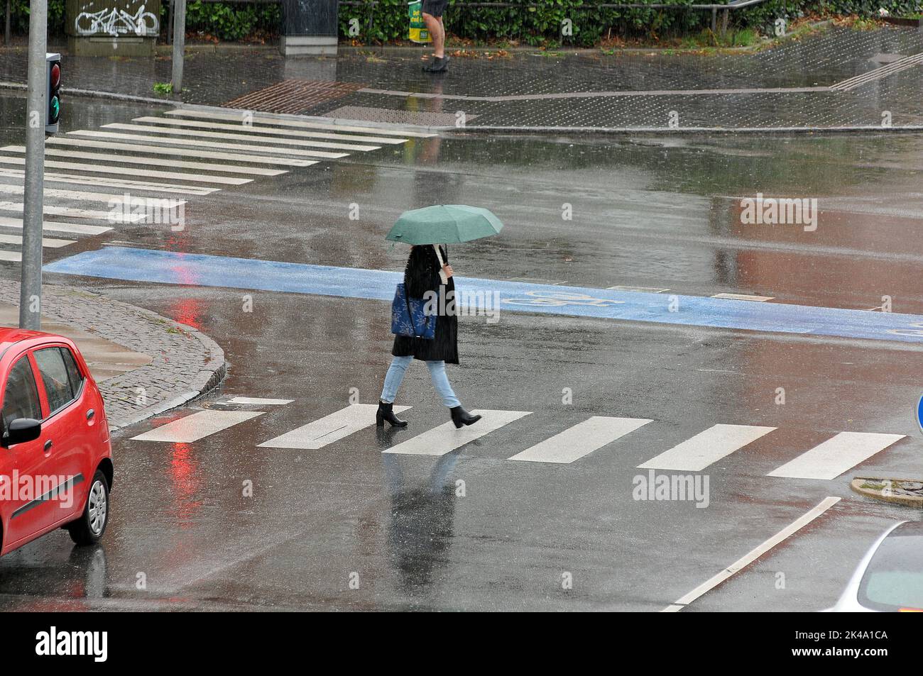 Kastrup/Copenahgen /Denmark/01 October 2022/ Danish weather rainy ...