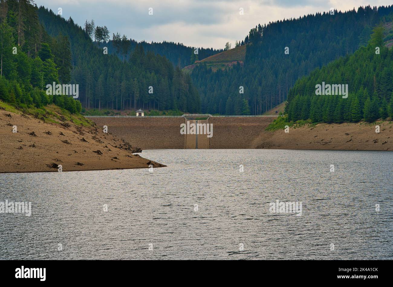 The Goldisthal pumped storage plant in the Thuringian Forest, Germany ...