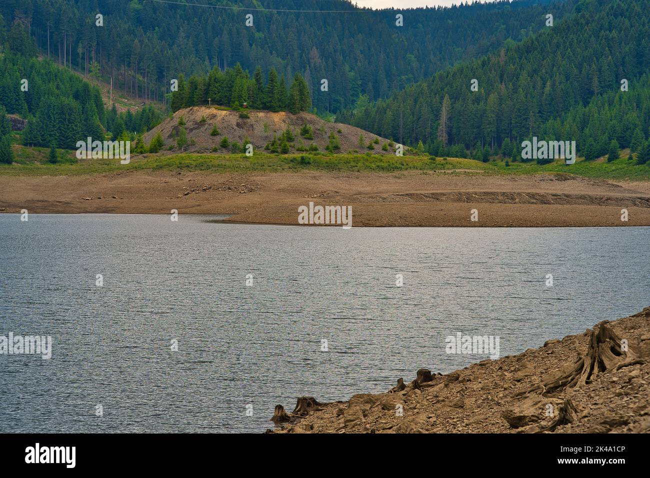 The Goldisthal pumped storage plant in the Thuringian Forest, Germany ...