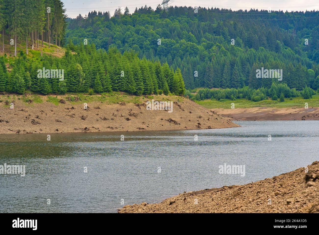 The Goldisthal pumped storage plant in the Thuringian Forest, Germany ...