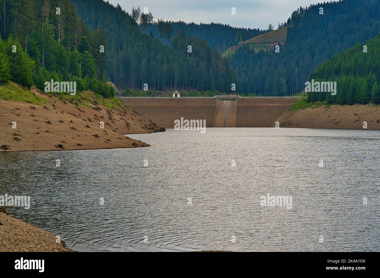 The Goldisthal pumped storage plant in the Thuringian Forest, Germany ...
