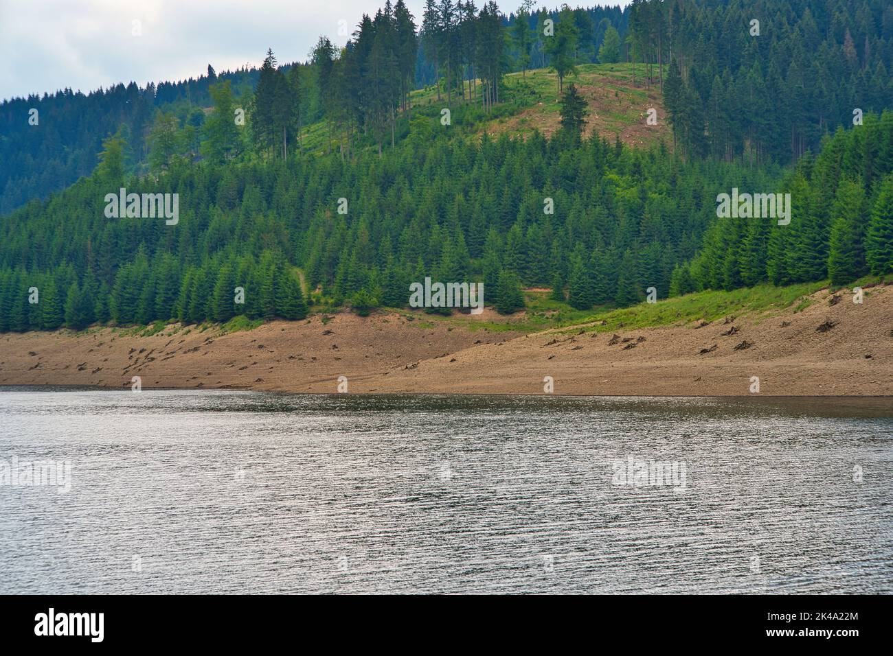 The Goldisthal pumped storage plant in the Thuringian Forest, Germany ...