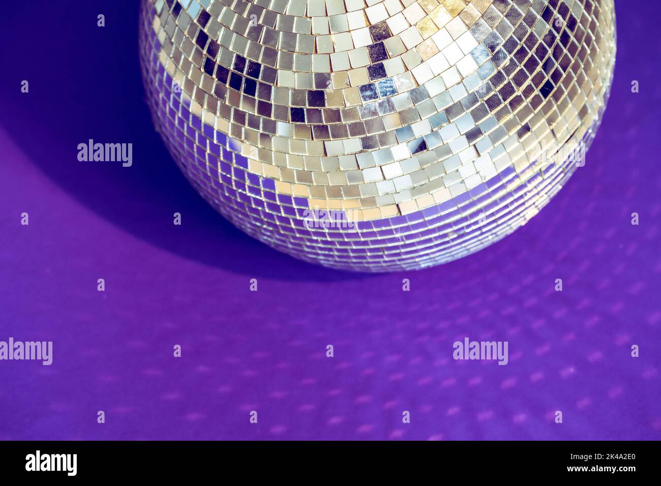 Sparkling disco ball in a day light. Concept of party Stock Photo - Alamy
