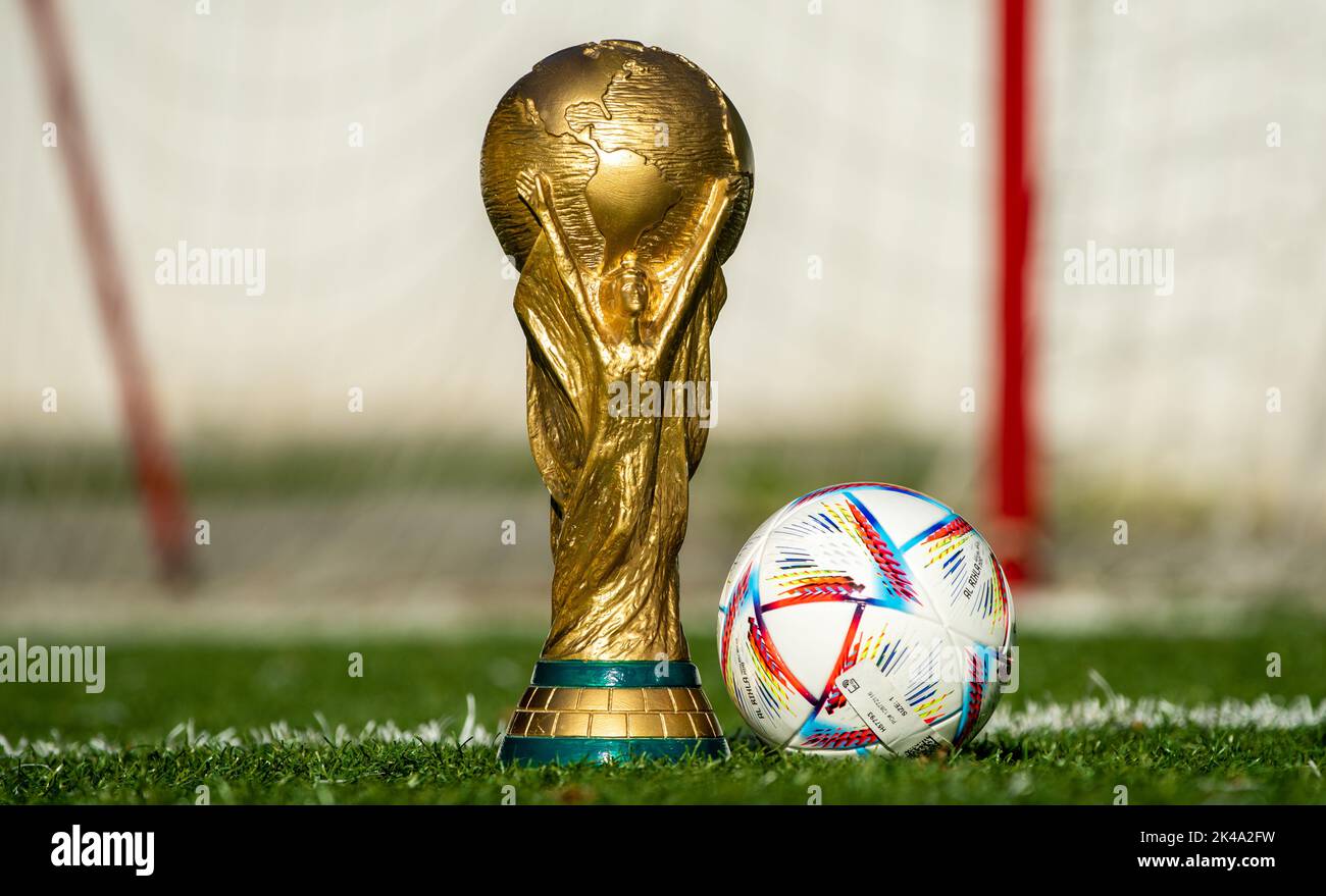 September 3, 2022, Doha, Qatar. FIFA World Cup and official Adidas Al ...