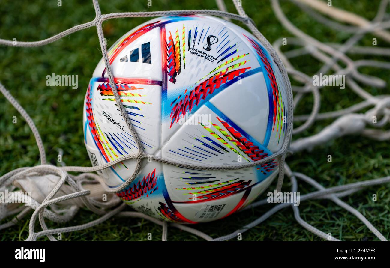 September 3, 2022, Doha, Qatar. The official ball of the FIFA World Cup ...