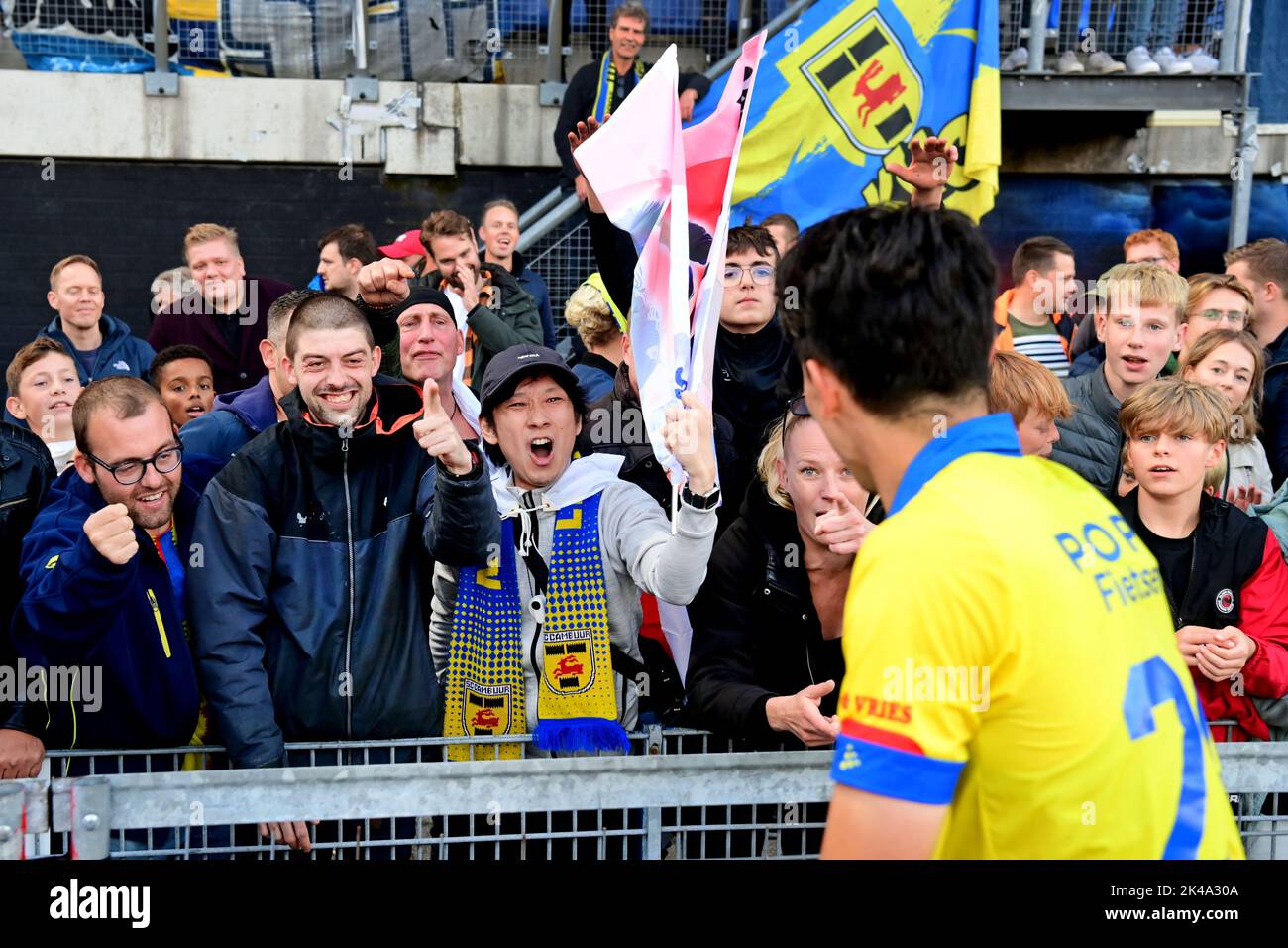 LEEUWARDEN - Fans of Cambuur after the Dutch Eredivisie match between ...