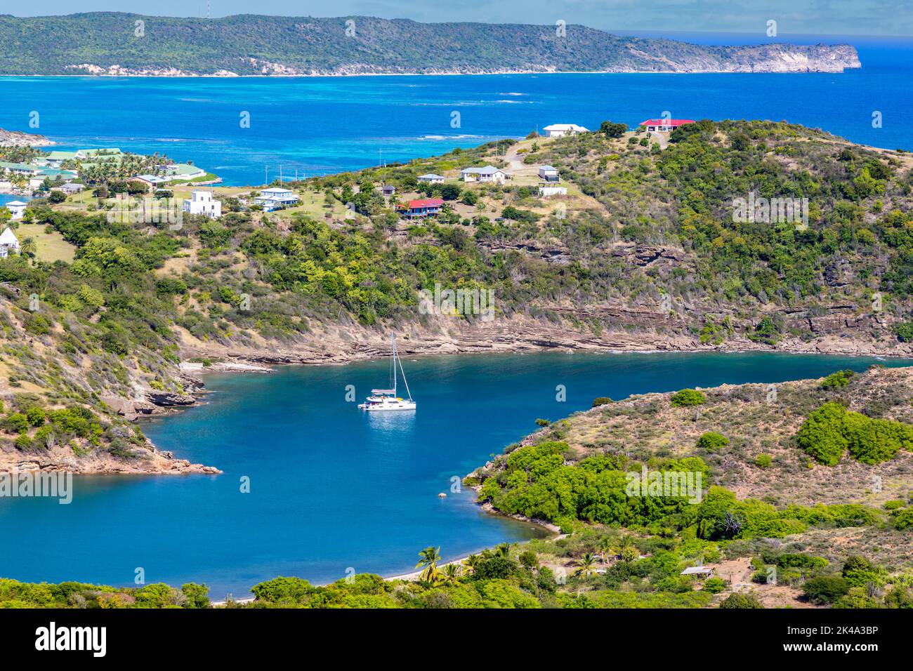 Antigua. Atlantic Ocean View from Block House, a Colonial British Fort ...
