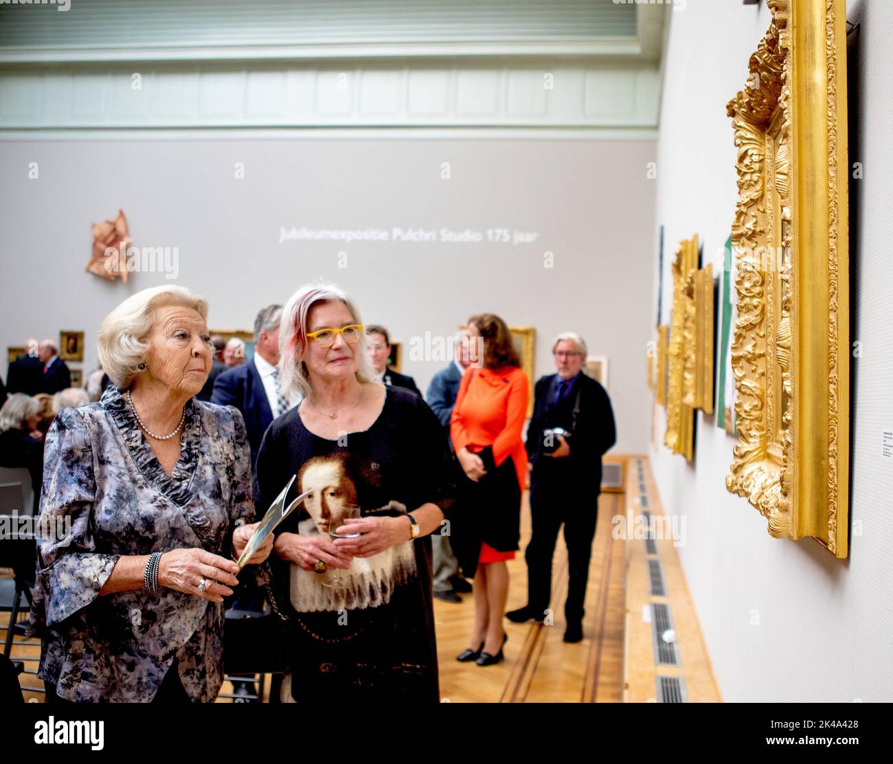 Princess Beatrix at the opening of the anniversary exhibition of ...