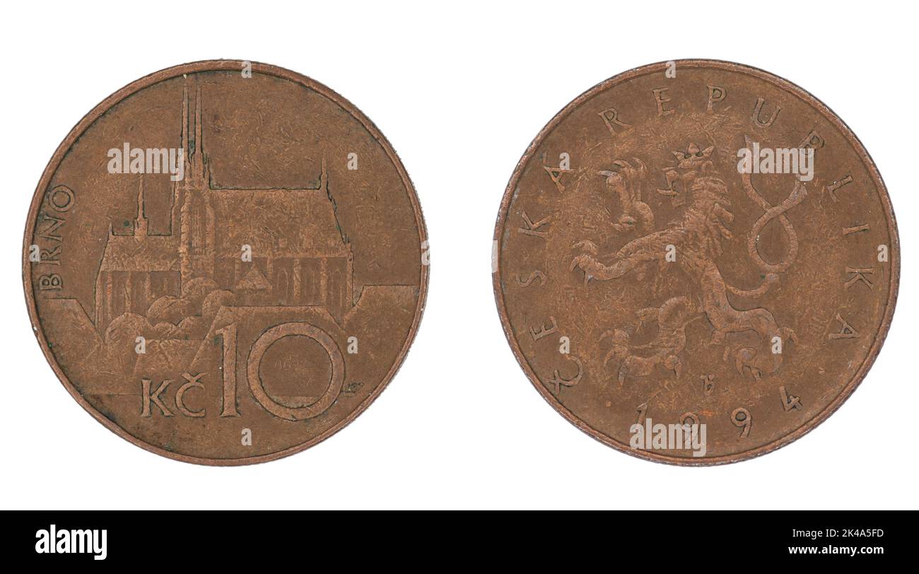 10 czech crowns coin hi-res stock photography and images - Alamy
