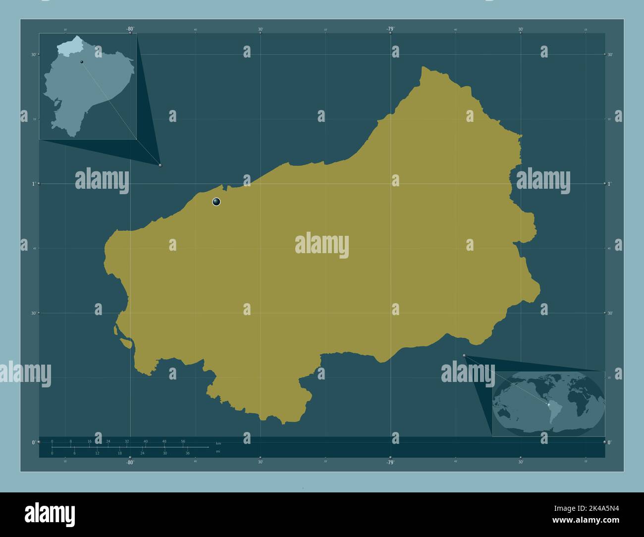 Outline map of esmeraldas hi-res stock photography and images - Alamy