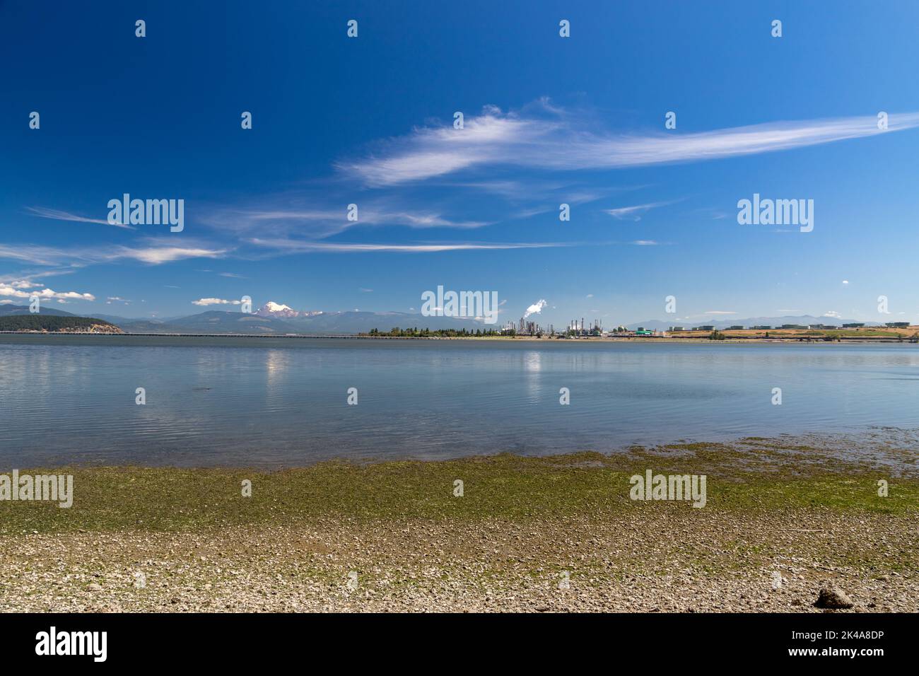 Anacortes, WA USA - 08-14-2022: Marathon Oil Refinery on March Point ...