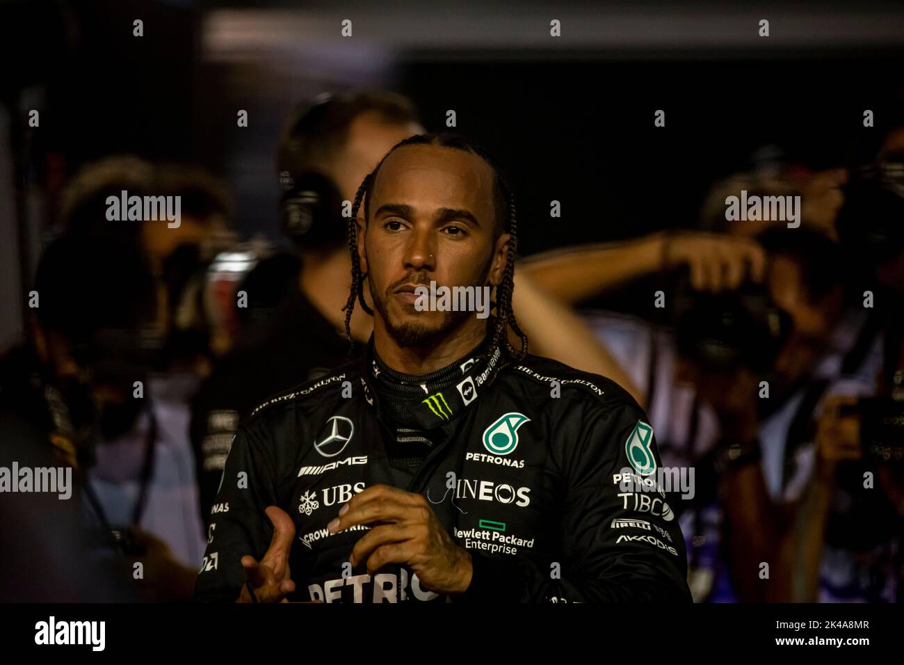 Marina Bay, Singapore, 01st Oct 2022, Lewis Hamilton, from the United ...