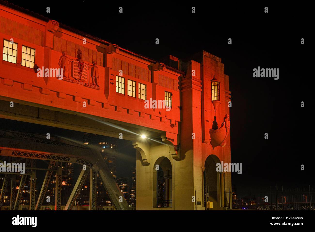 Art deco style, masonry pier tower, Vancouver, British Columbia, Canada ...