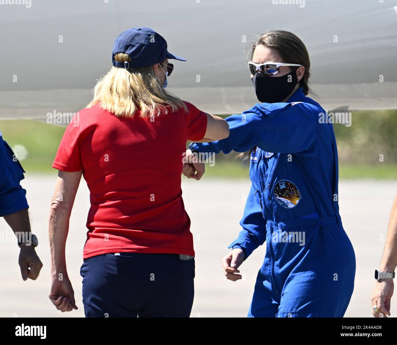 Roscosmos Cosmonaut and Crew-5 Mission Specialist Anna Kikina elbow ...