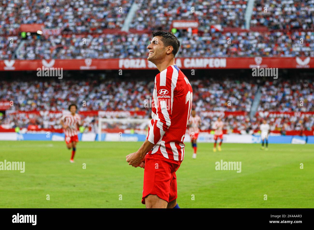 Alvaro Morata of Atletico de Madrid during the La Liga match between ...