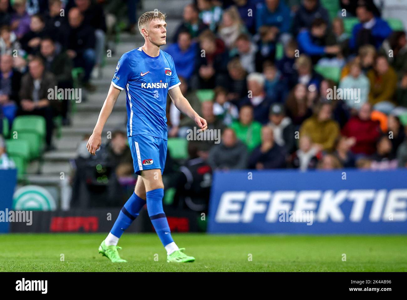 GRONINGEN, NETHERLANDS - OCTOBER 1: Maxim Dekker of AZ Alkmaar during ...